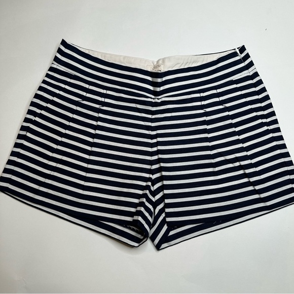 J. Crew Factory | Shorts | Nwt Jcrew Factory Linen Shorts 4 Navywhite ...